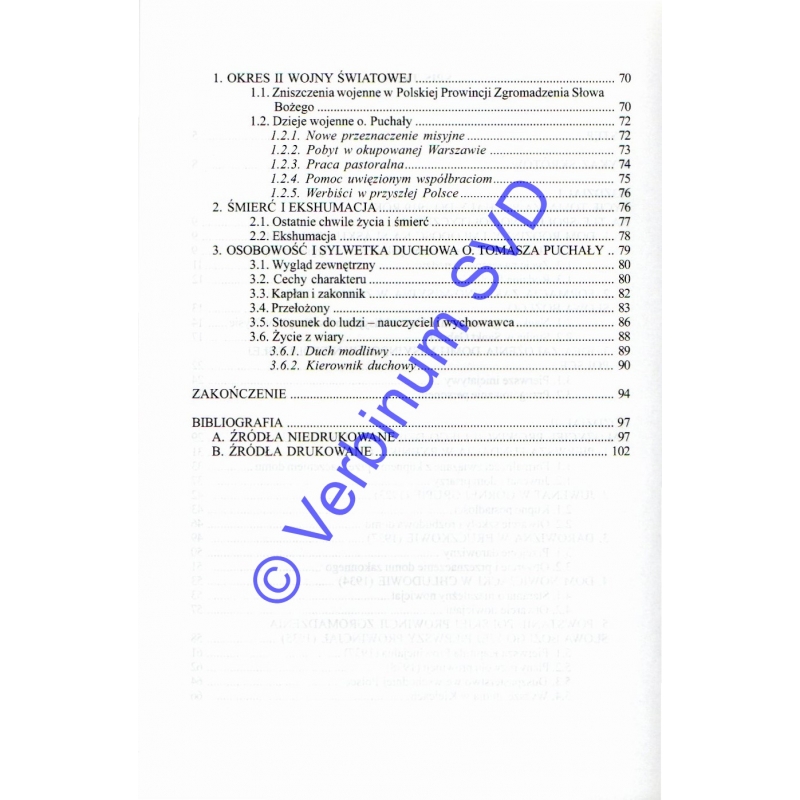 TOMASZ PUCHAŁA SVD (1890-1946). - VERBINUM