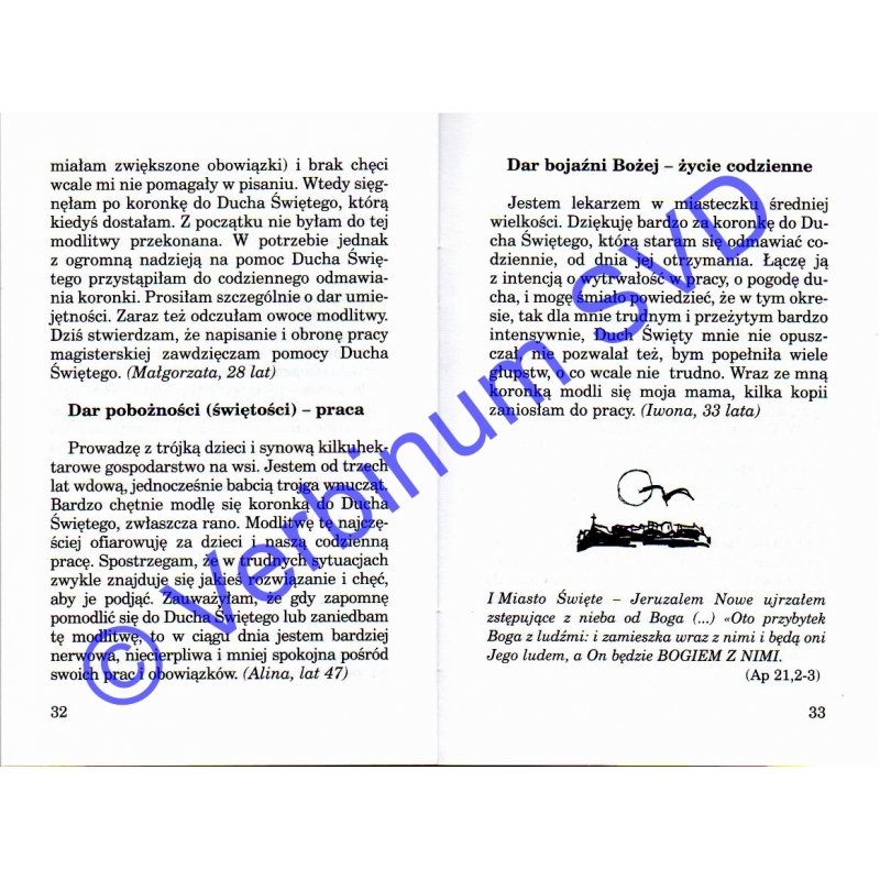 KORONKA KU CZCI DUCHA ŚWIĘTEGO I JEGO SIEDMIU DARÓW - VERBINUM