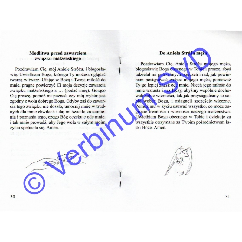 MODLITWY I LITANIA DO ANIOŁÓW STRÓŻÓW - VERBINUM