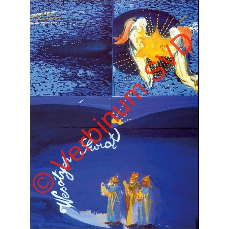 KARTKA BOŻE NARODZENIE 10 z kopertą - VERBINUM